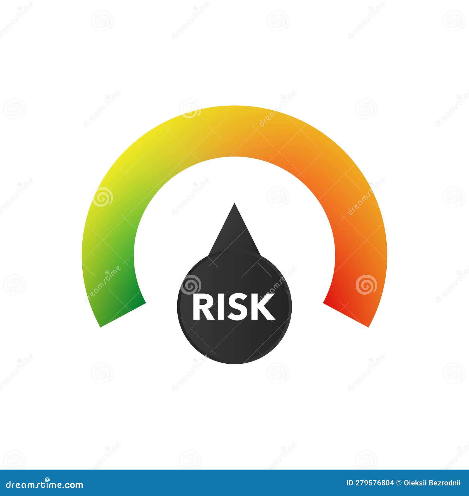 Meetelement Voor De Risicometer. Klanttevredenheid Meter Vector Illustratie - Illustration of ...