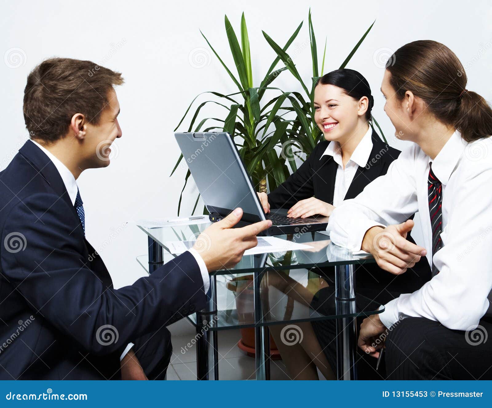 At meeting stock image. Image of company, laptop, groupwork - 13155453