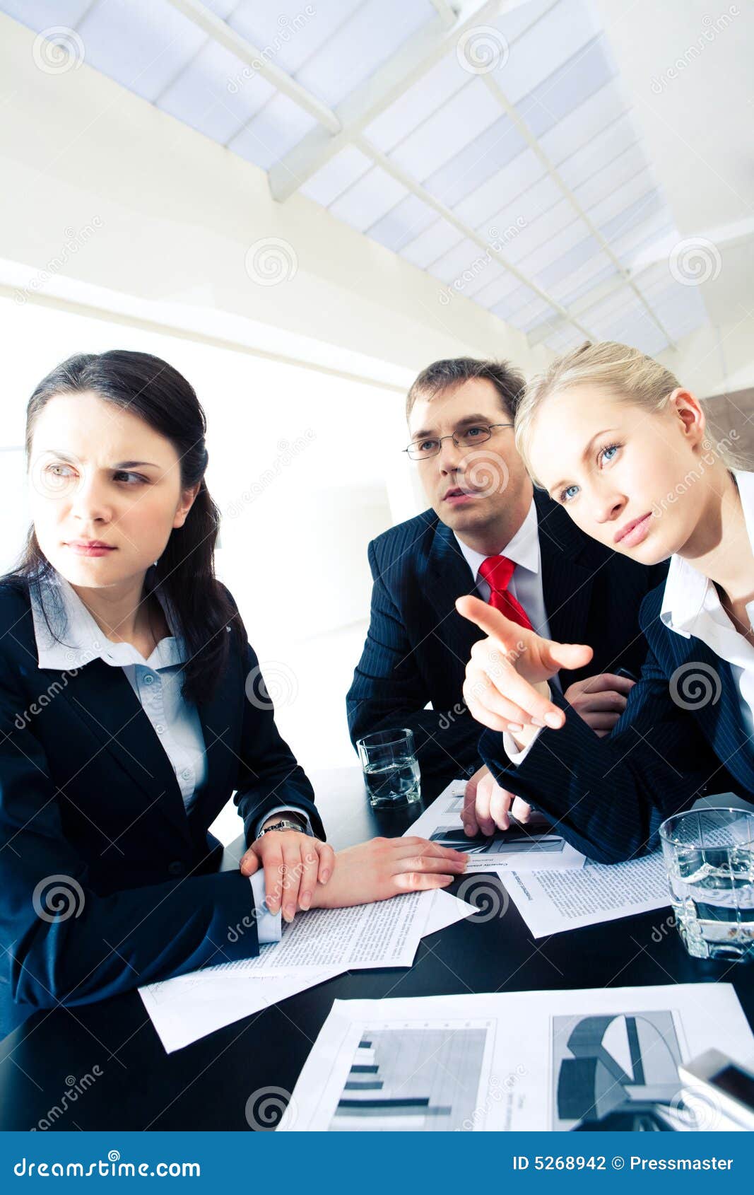 At meeting stock photo. Image of businessteam, interacting - 5268942