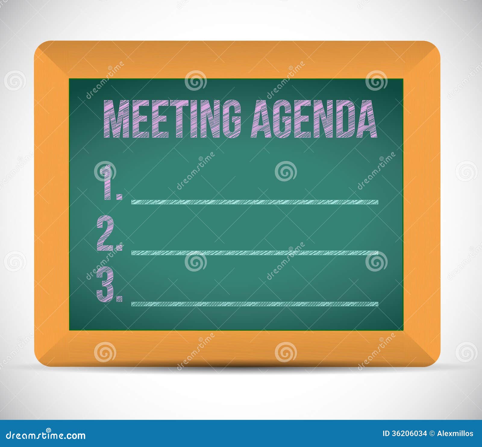 Agenda List Vector | CartoonDealer.com #101317922