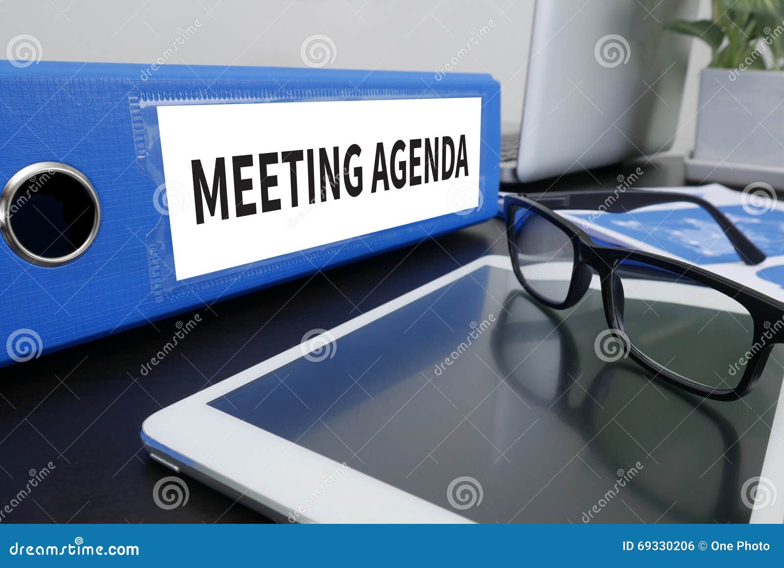 MEETING AGENDA stock photo. Image of plan, schedule, presentation ...