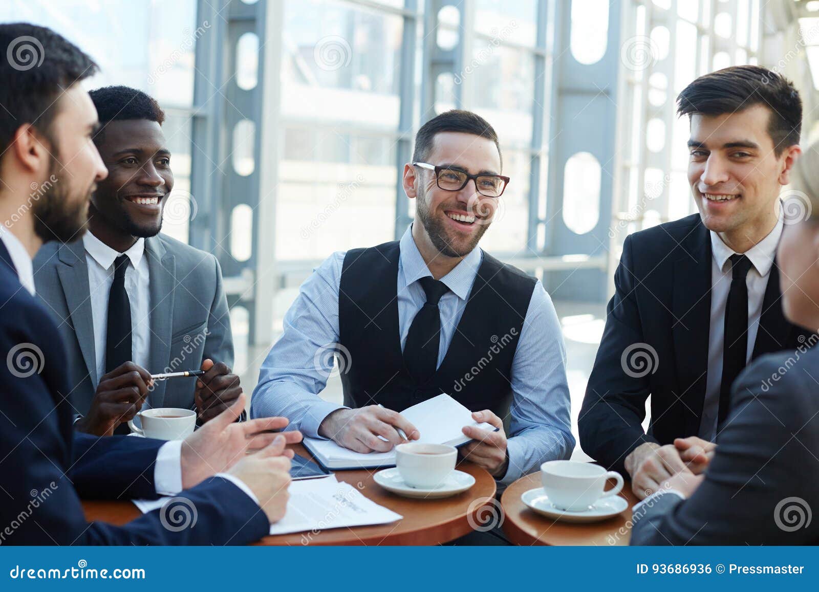 Meeting of analysts stock photo. Image of professionals - 93686936