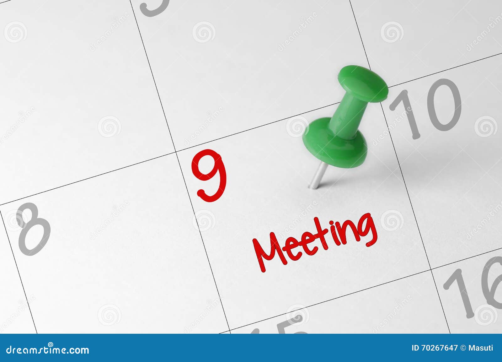 Meeting Appointment Reminder Stock Image - Image of meeting, calendar ...