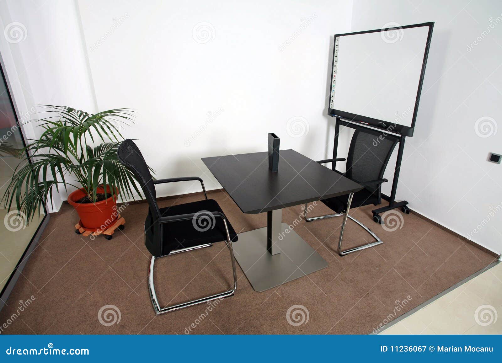 Meeting area stock image. Image of empty, blue, press - 11236067