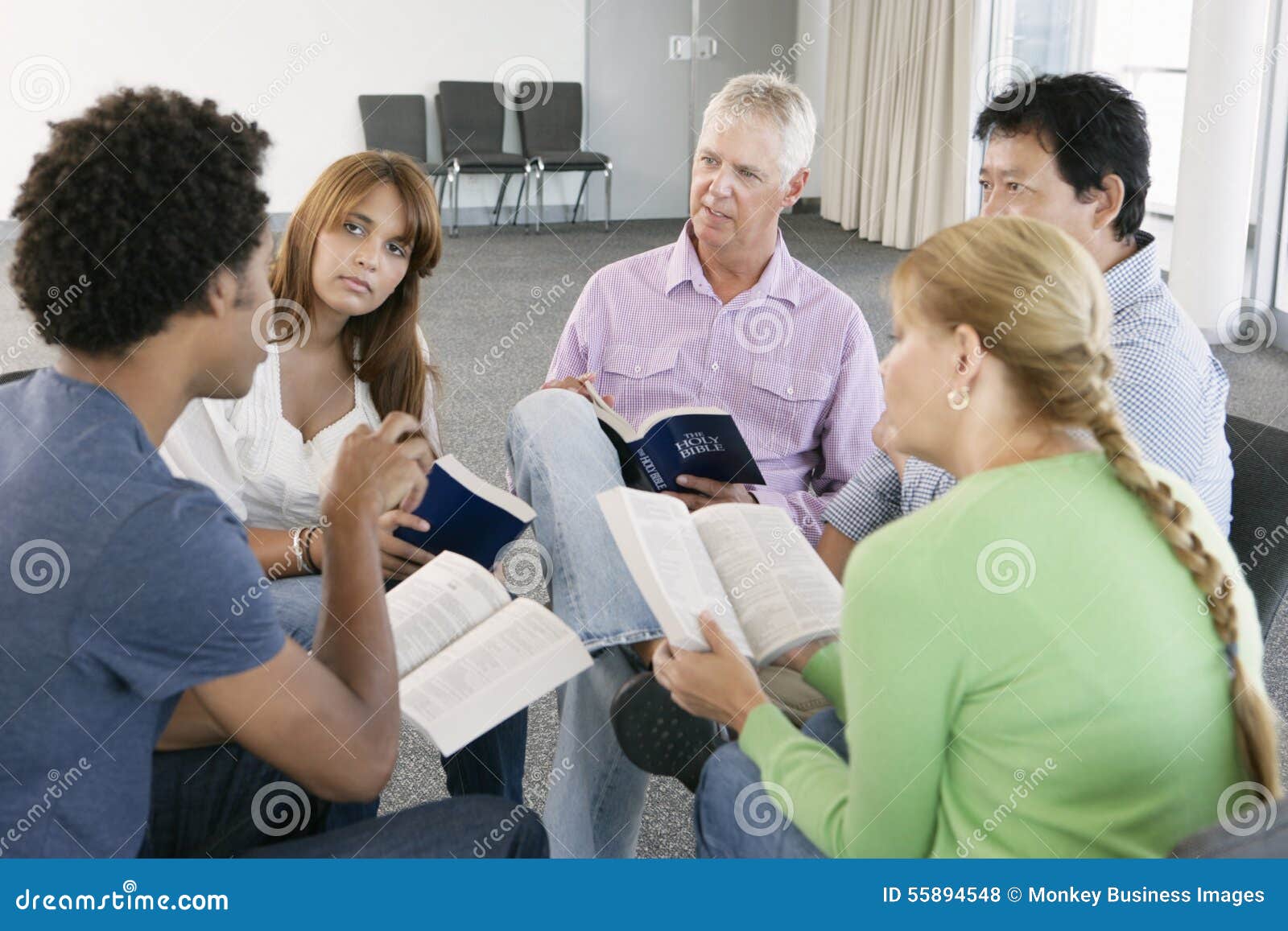 Meeting of Bible Study Group Stock Photo - Image of middle, counselling ...