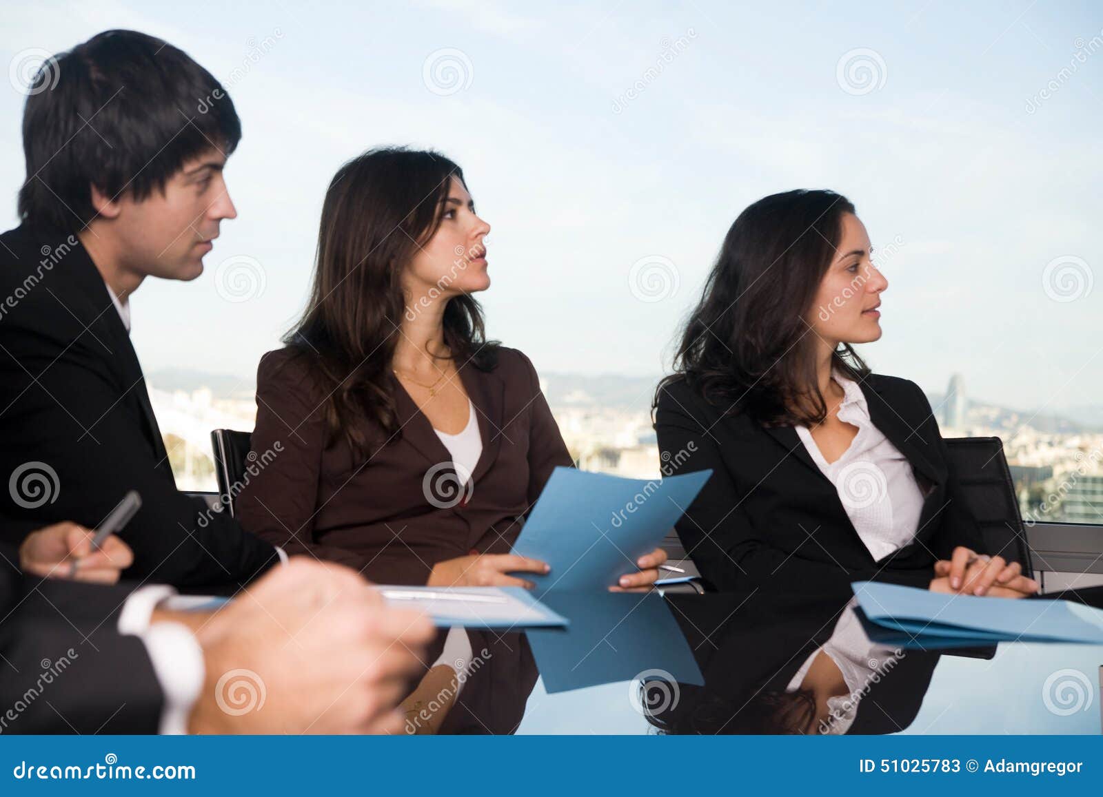 Meeting in Boardroom Office Stock Image - Image of business, explaining ...