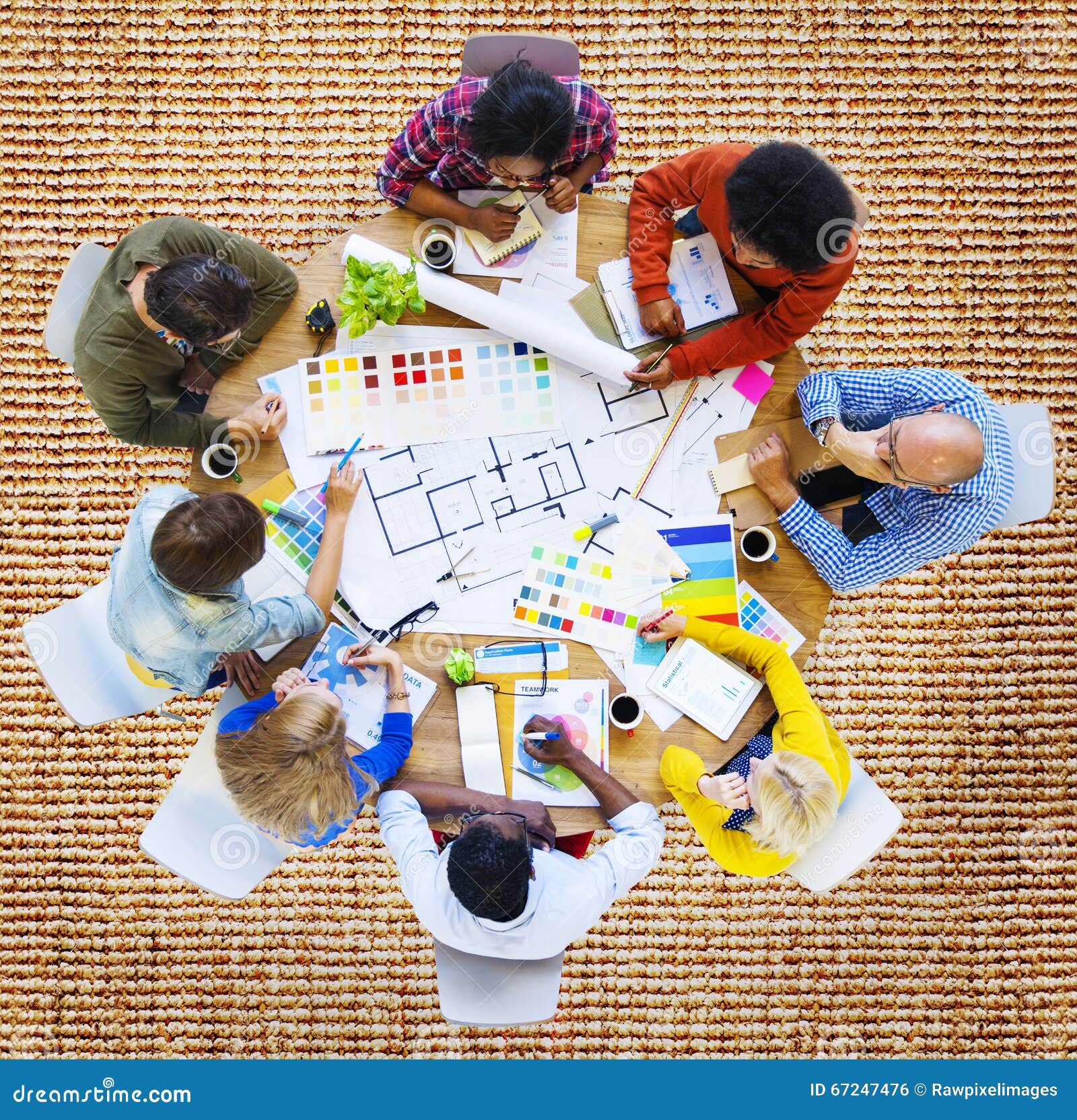 Meeting Brainstorming Discussion Collaboration Concept Stock Photo ...