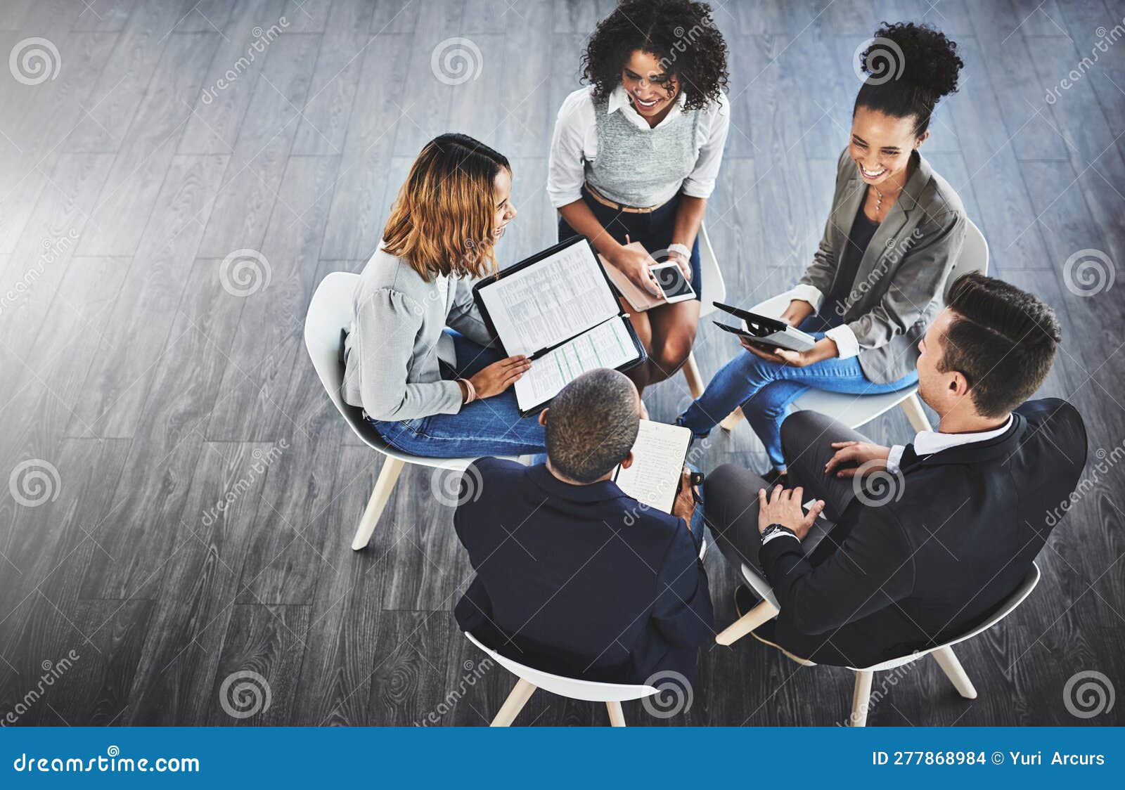 Meeting, Brainstorming and Team in the Office Planning Project with ...