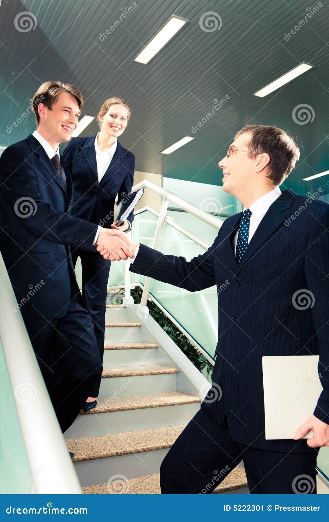 Meeting business partner stock image. Image of interior - 5222301