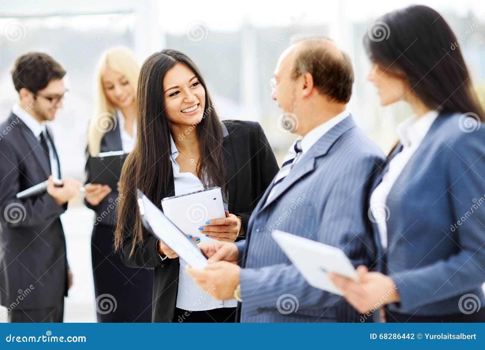 Meeting business partners stock photo. Image of experience - 68286442