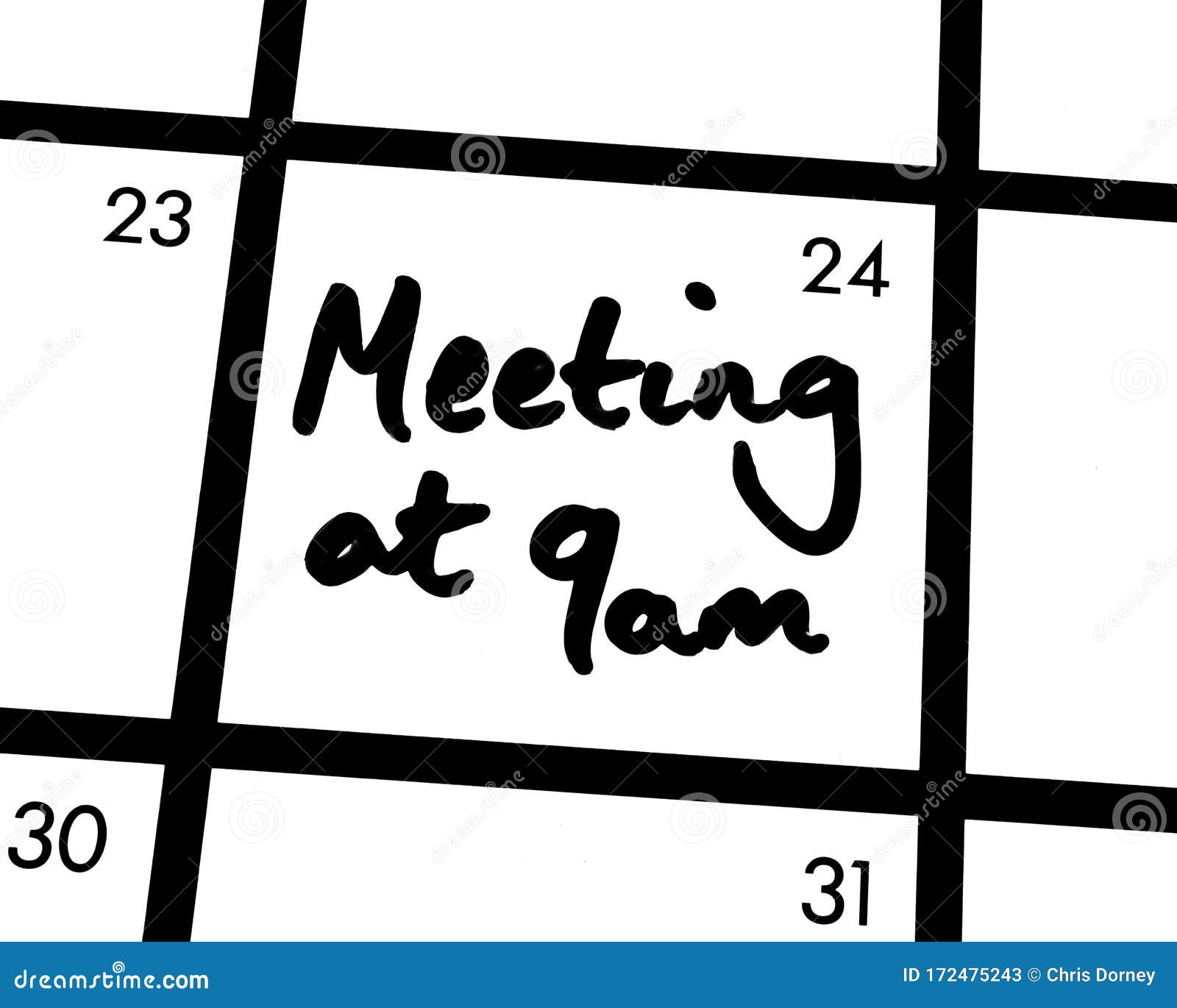 Meeting at 9am stock image. Image of book, chat, calendar - 172475243