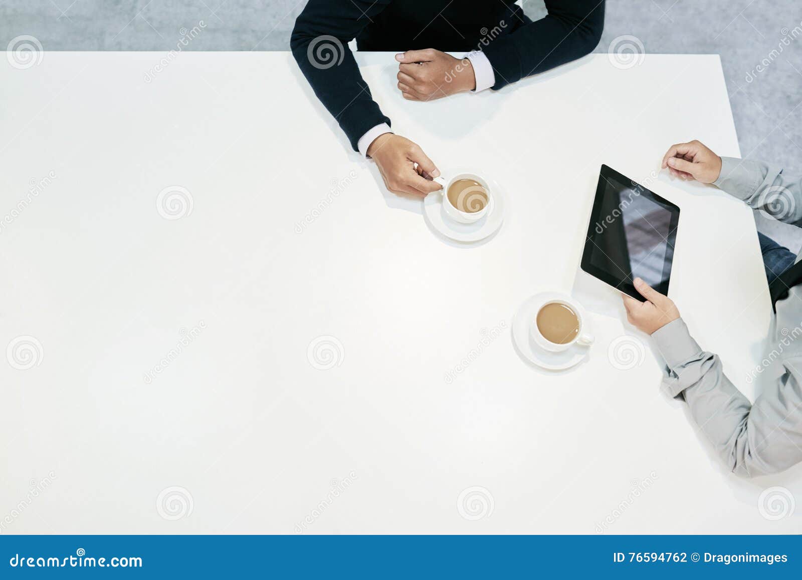 Meeting with coffee stock photo. Image of colleague, executive - 76594762