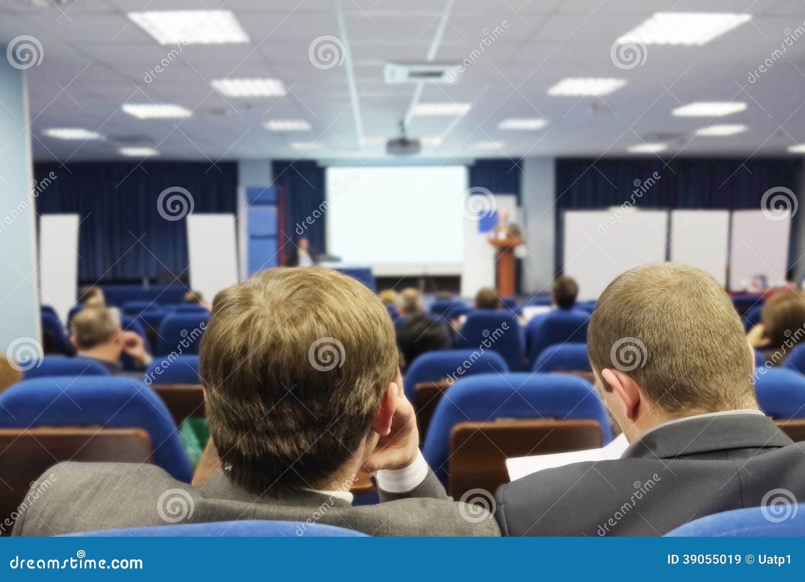 Meeting in a Conference Hall Editorial Stock Image - Image of audience ...