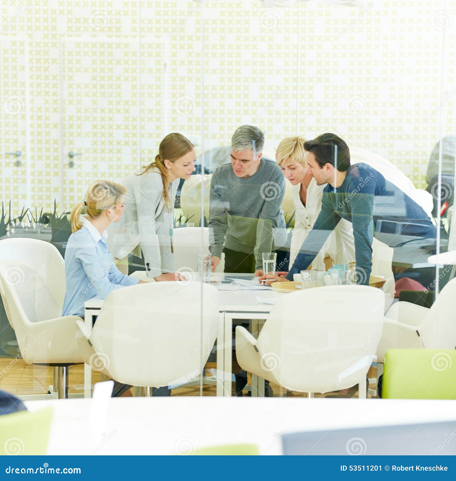 Meeting of Consulting Team in Office Stock Image - Image of cooperation ...