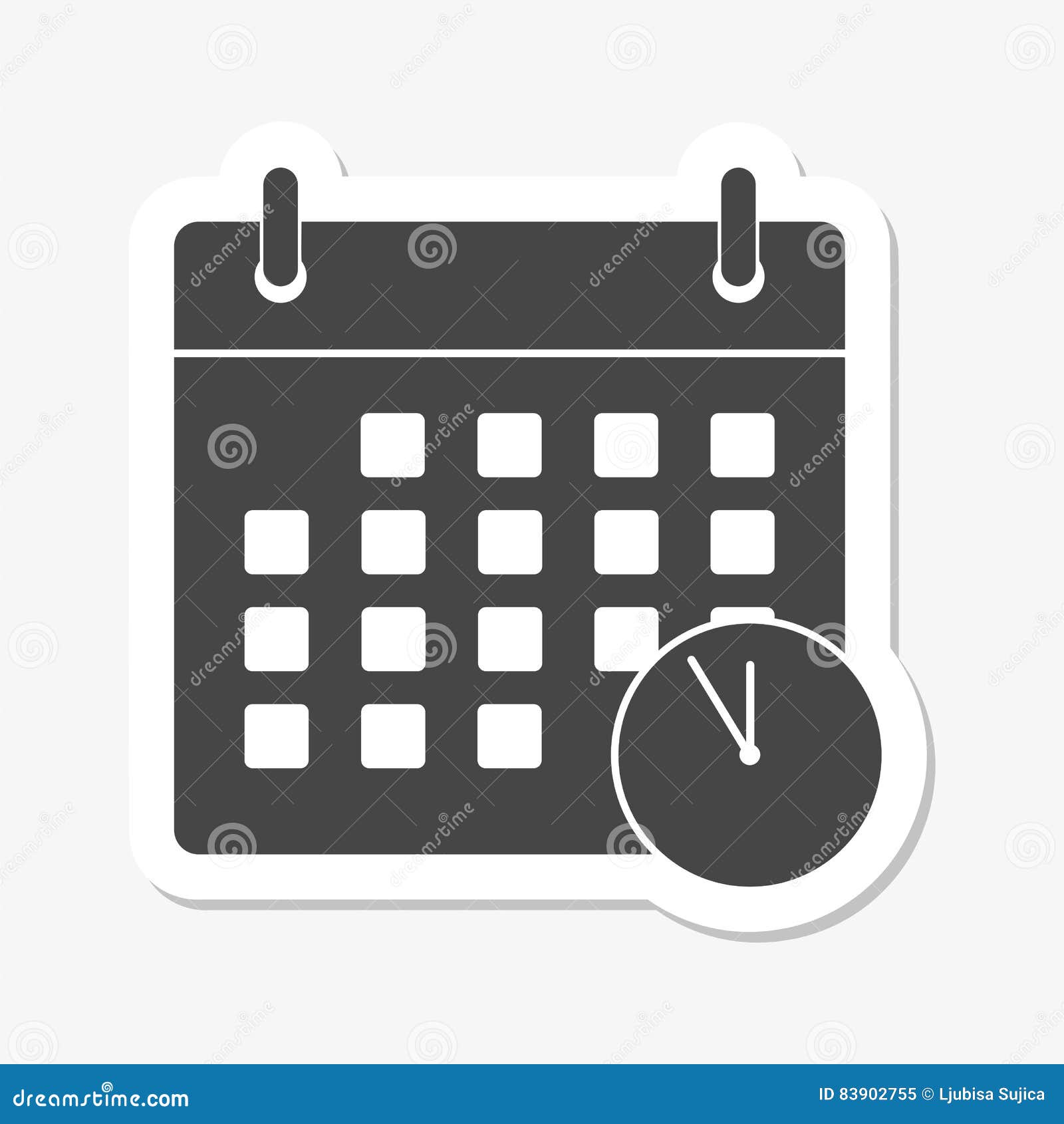 Meeting Deadlines icon stock illustration. Illustration of deadlines ...