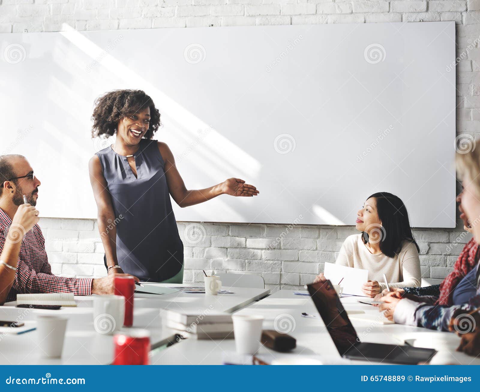 Meeting Discussion Talking Sharing Ideas Concept Stock Image - Image of ...