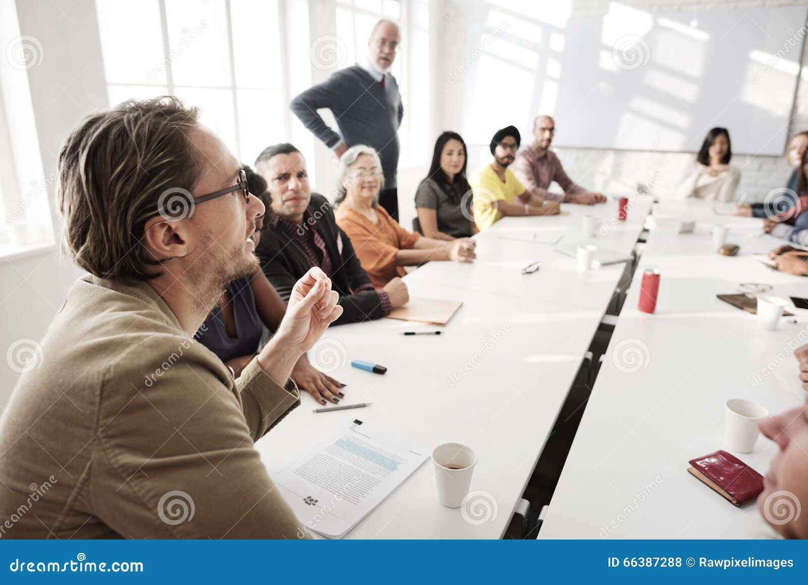 Meeting Discussion Talking Sharing Ideas Concept Stock Photo - Image of ...