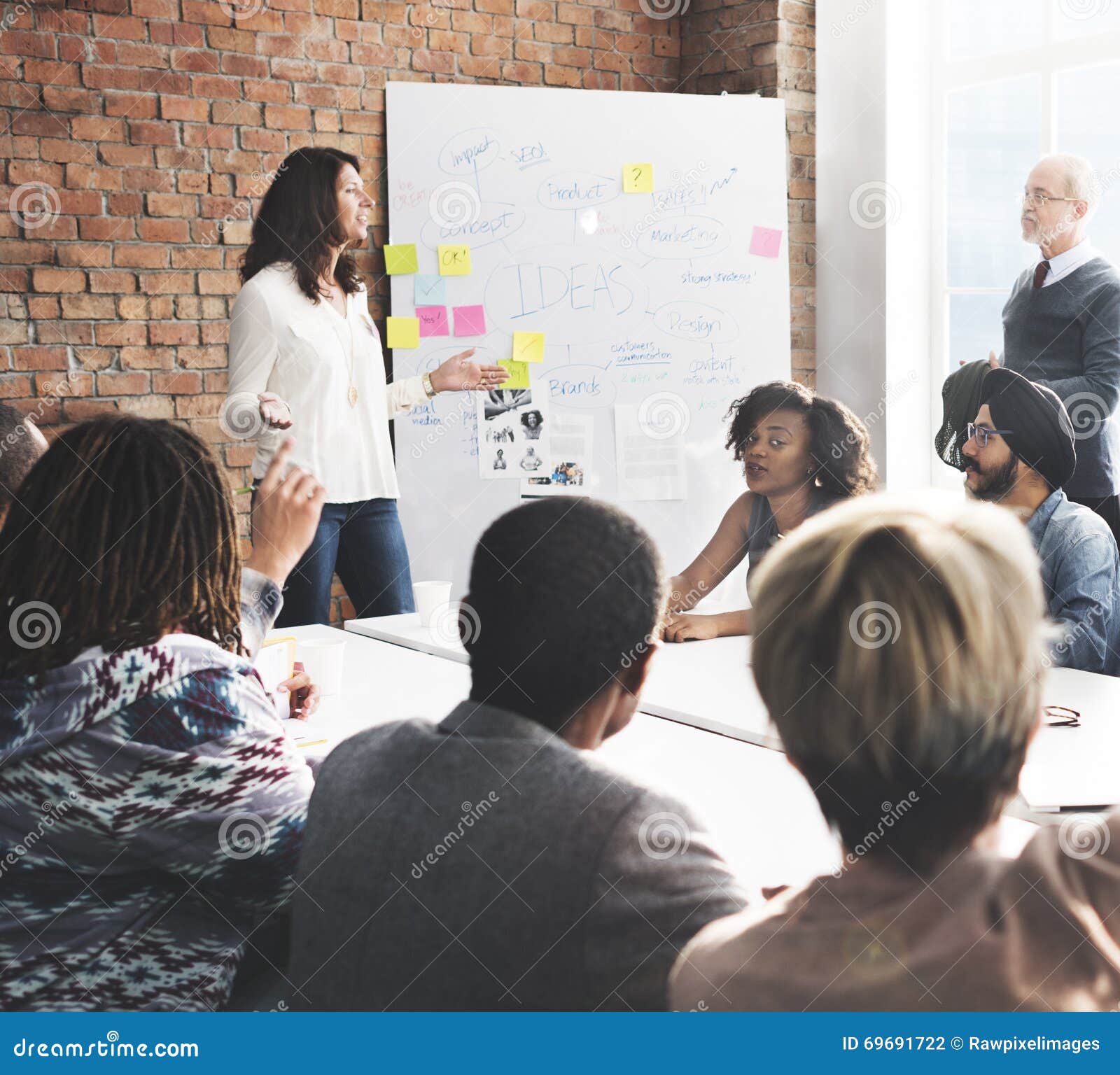 Meeting Discussion Talking Sharing Ideas Concept Stock Photo - Image of ...