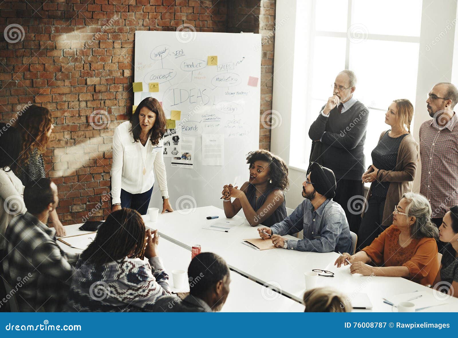 Meeting Discussion Talking Sharing Ideas Concept Stock Image - Image of ...