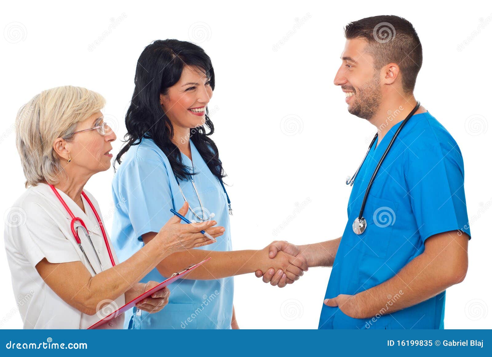Meeting Doctors and Handshake Stock Image - Image of discussion, care ...