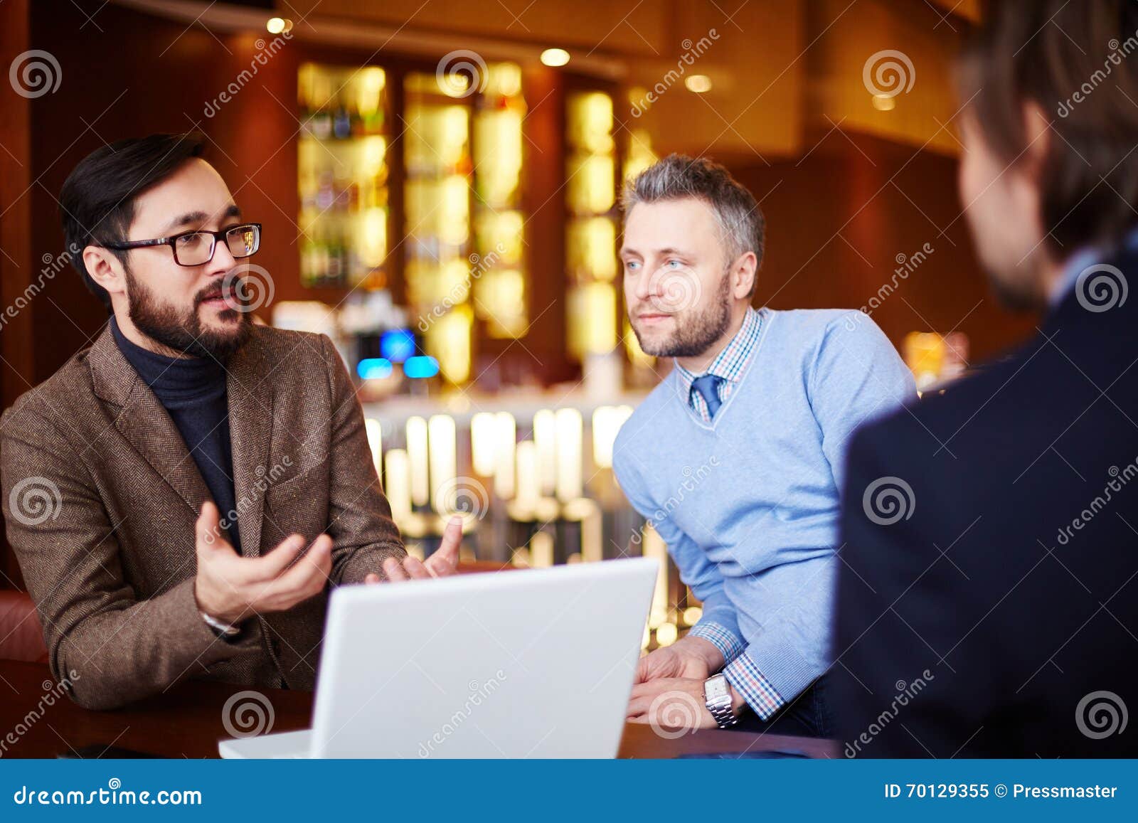Meeting of employees stock image. Image of businesspeople - 70129355