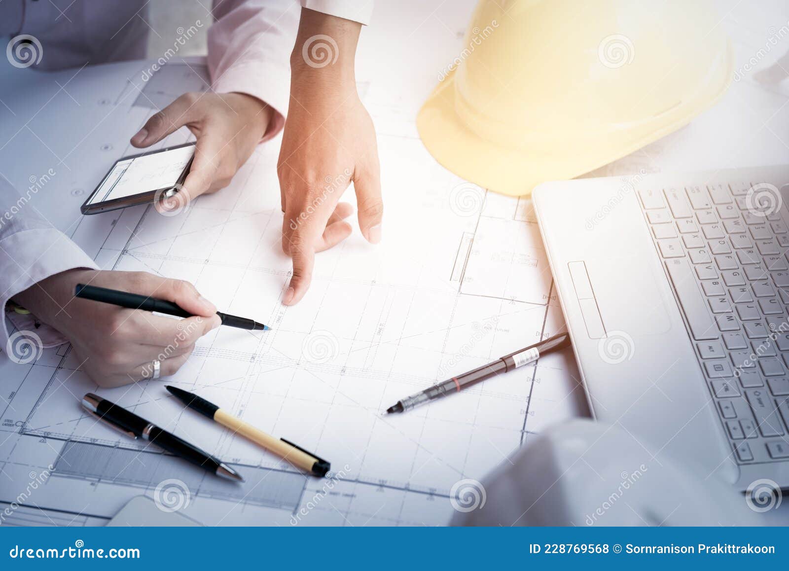 Meeting of the Engineers Design Team Working Stock Photo - Image of ...