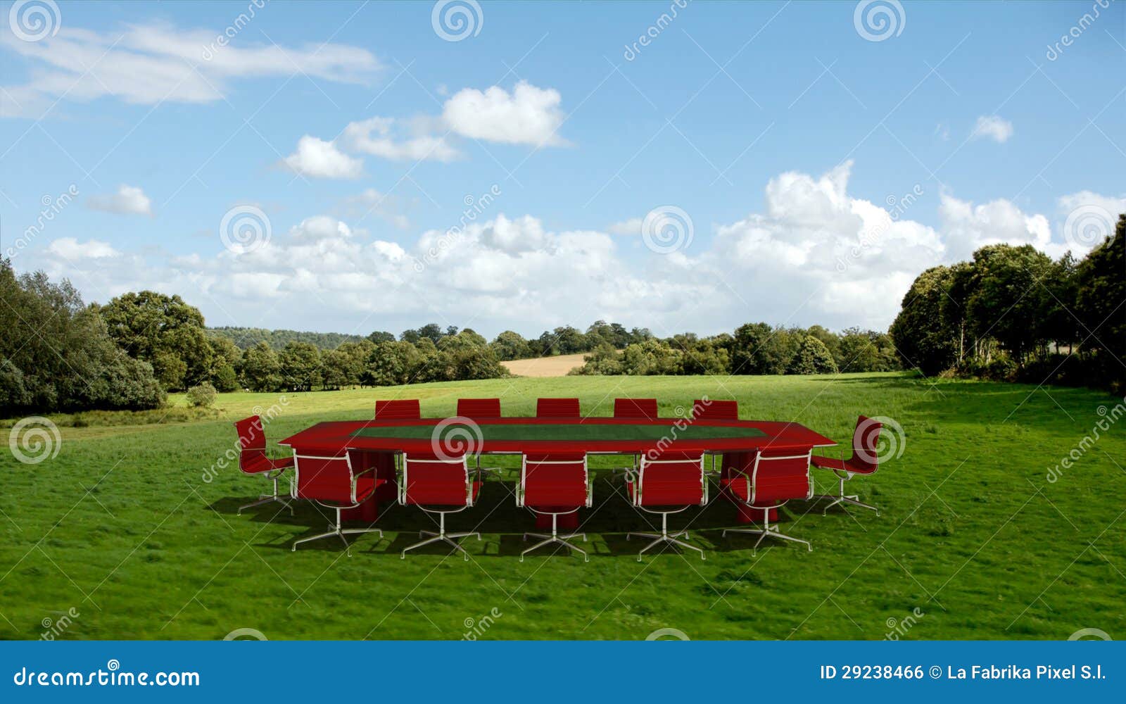 Meeting in the fields stock photo. Image of business - 29238466