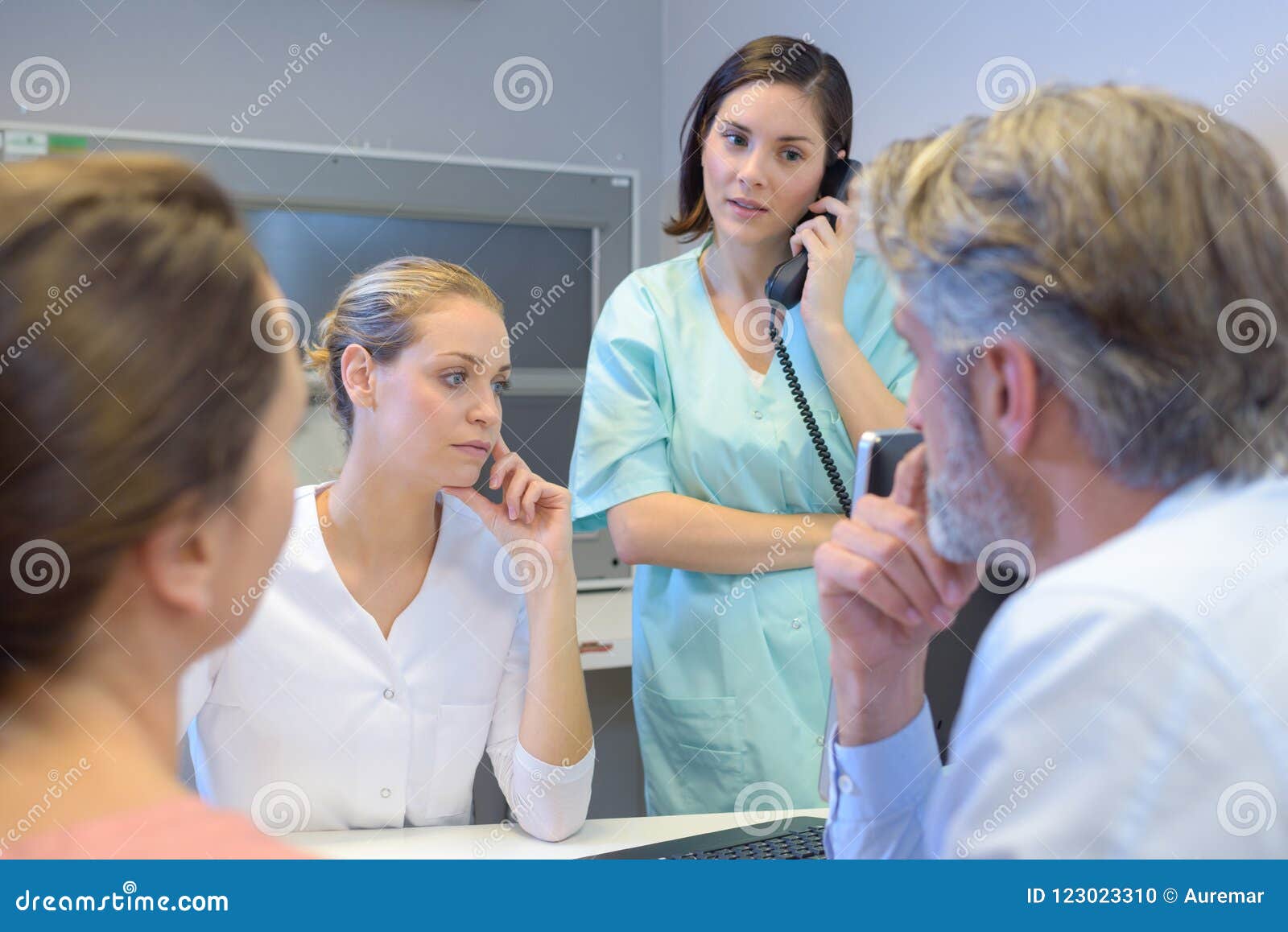 Meeting at the hospital stock photo. Image of staff - 123023310