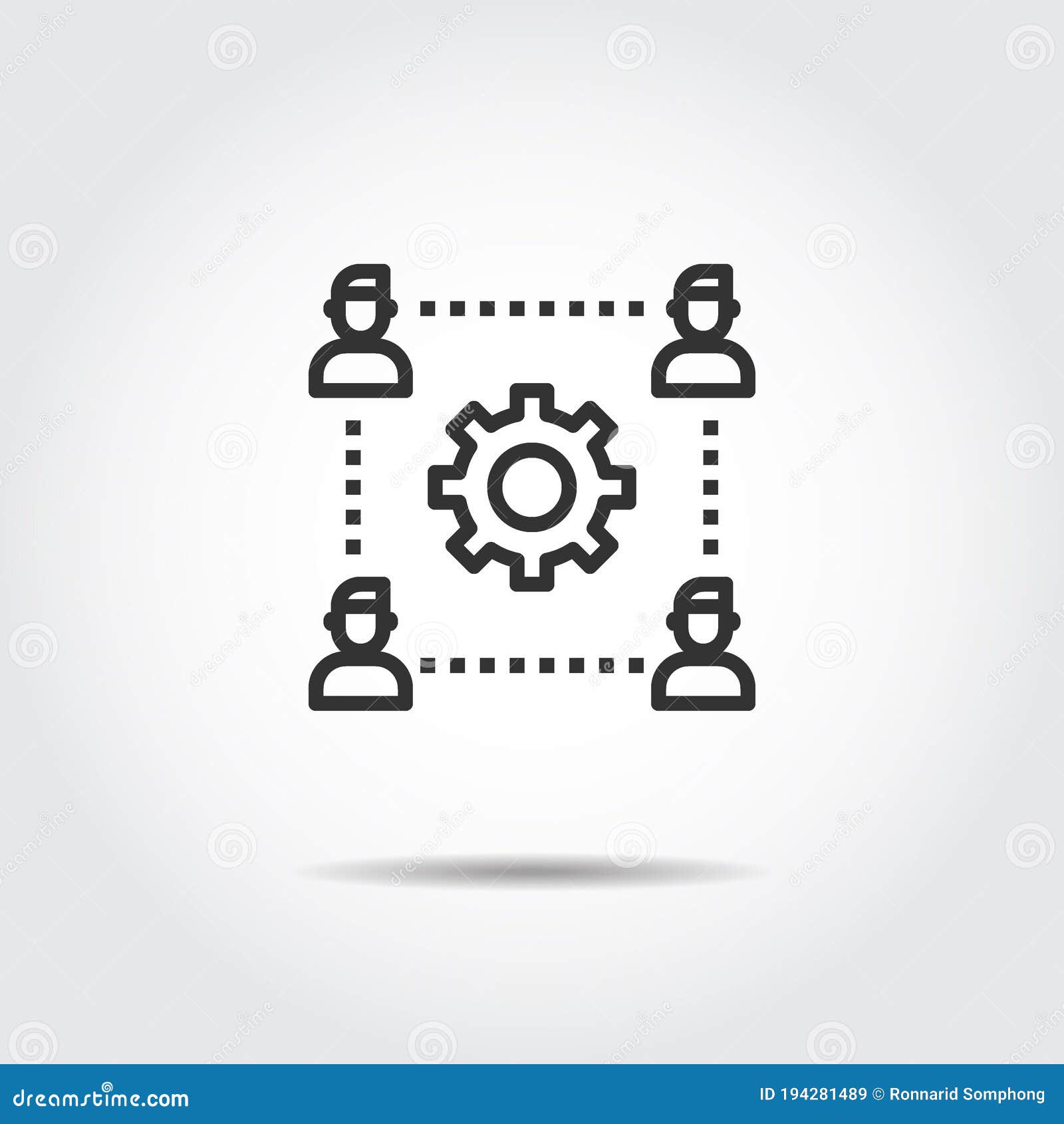 Meeting Icon Vector Illustration , Business, Meet, Teamwork Stock ...