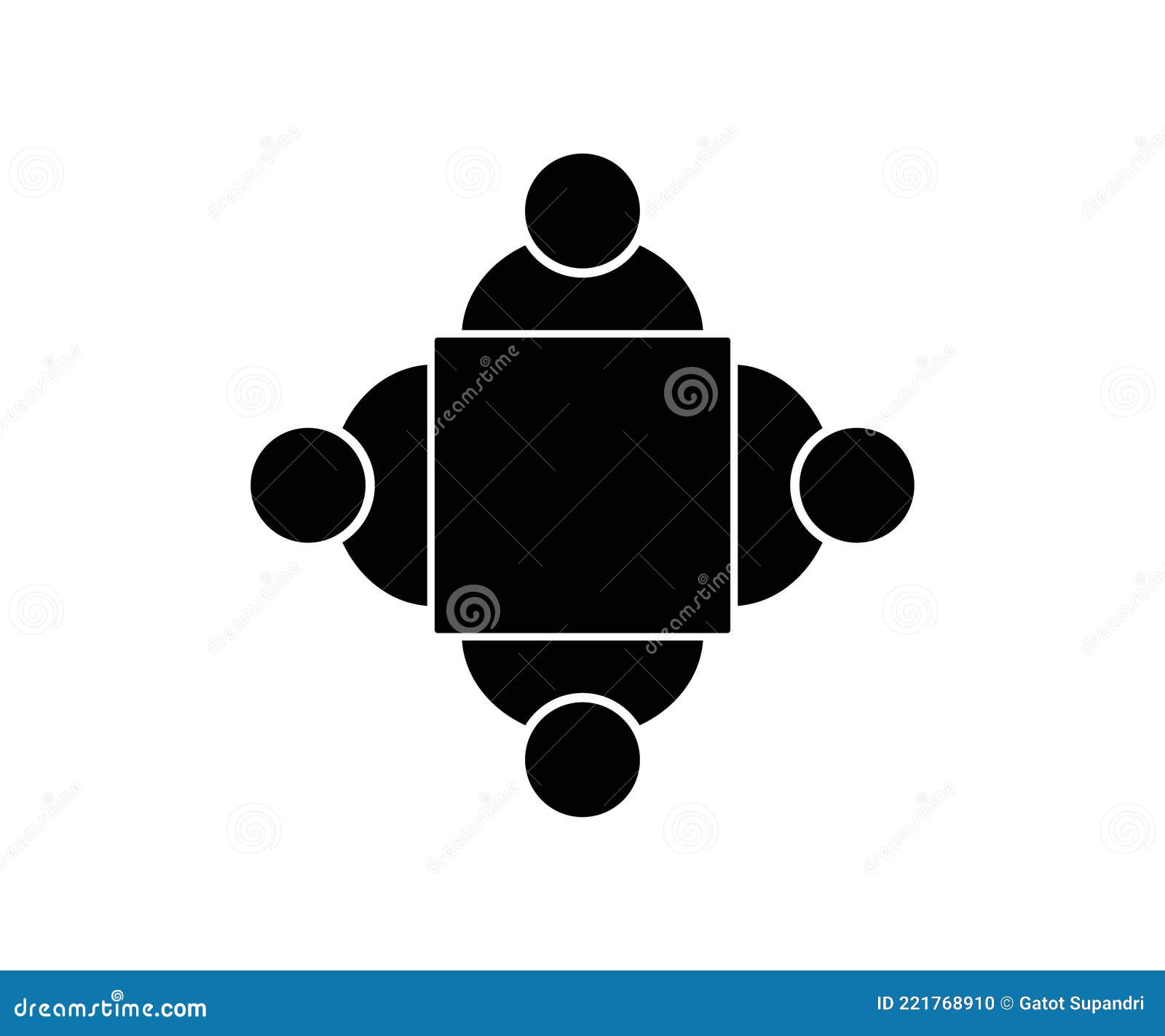 Meeting Icon Vector Logo Design Template Stock Vector - Illustration of ...