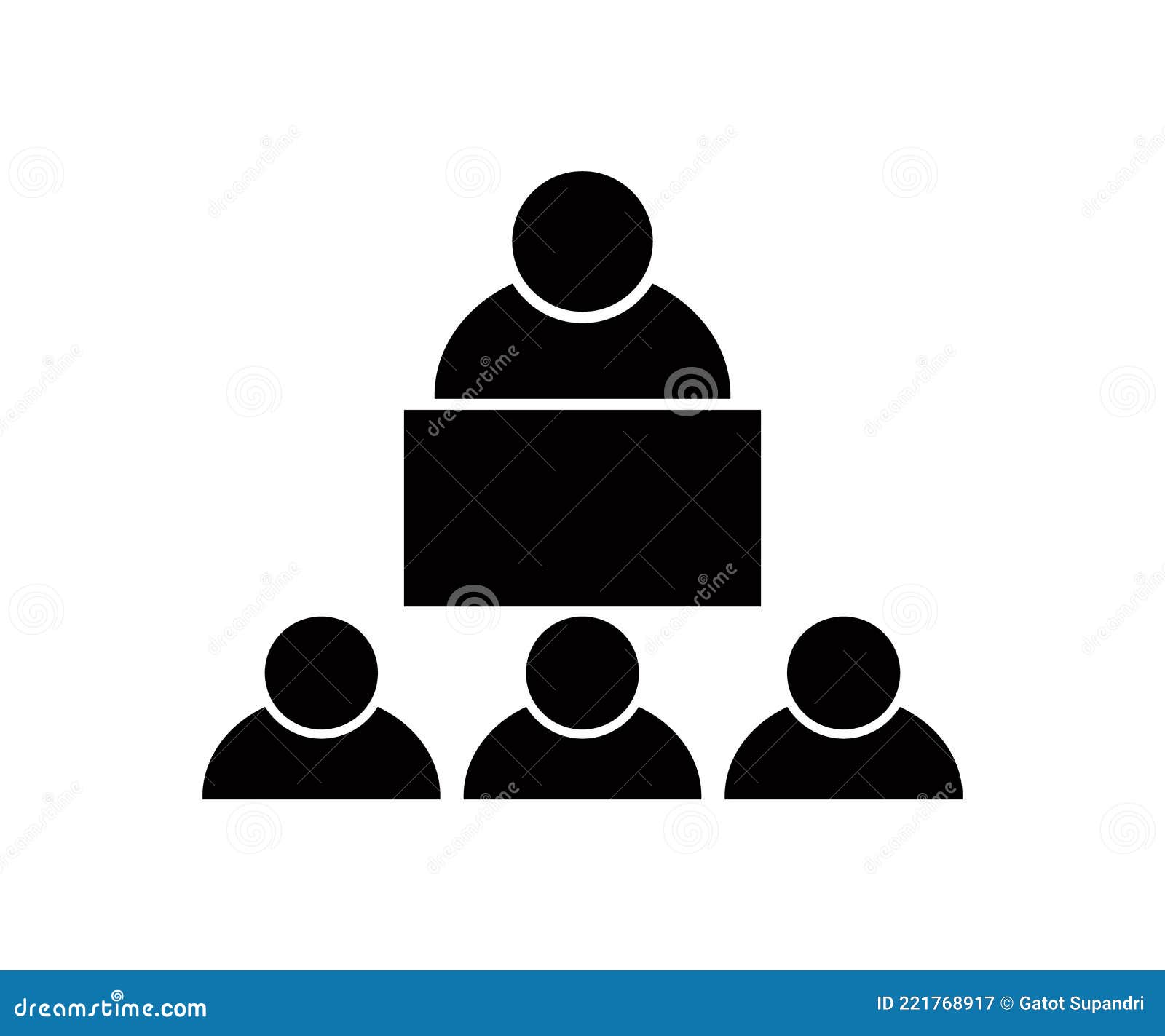 Meeting Icon Vector Logo Design Template Stock Vector - Illustration of ...