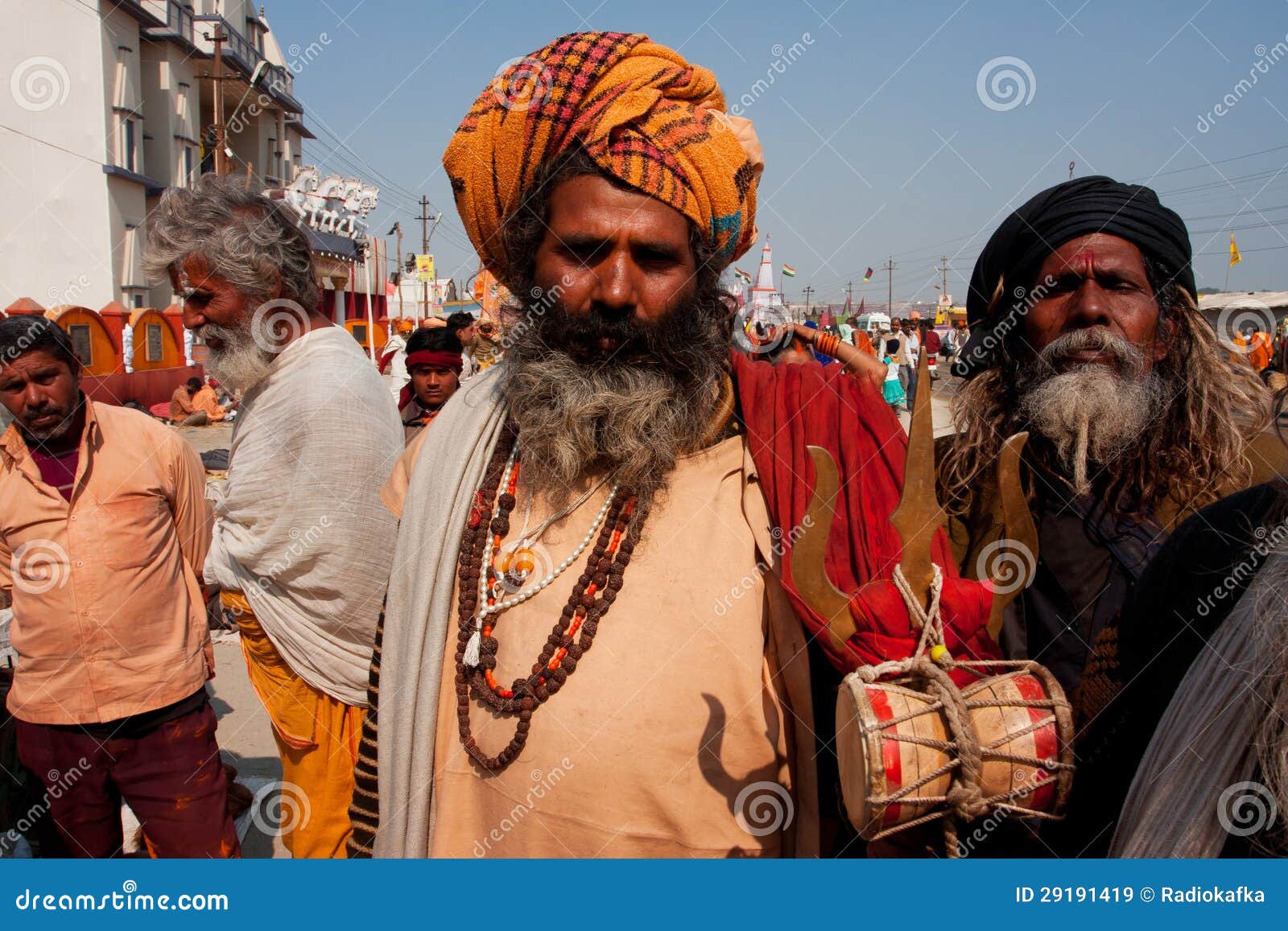 Meeting of the Indian Devotees Editorial Stock Image - Image of kumbh ...
