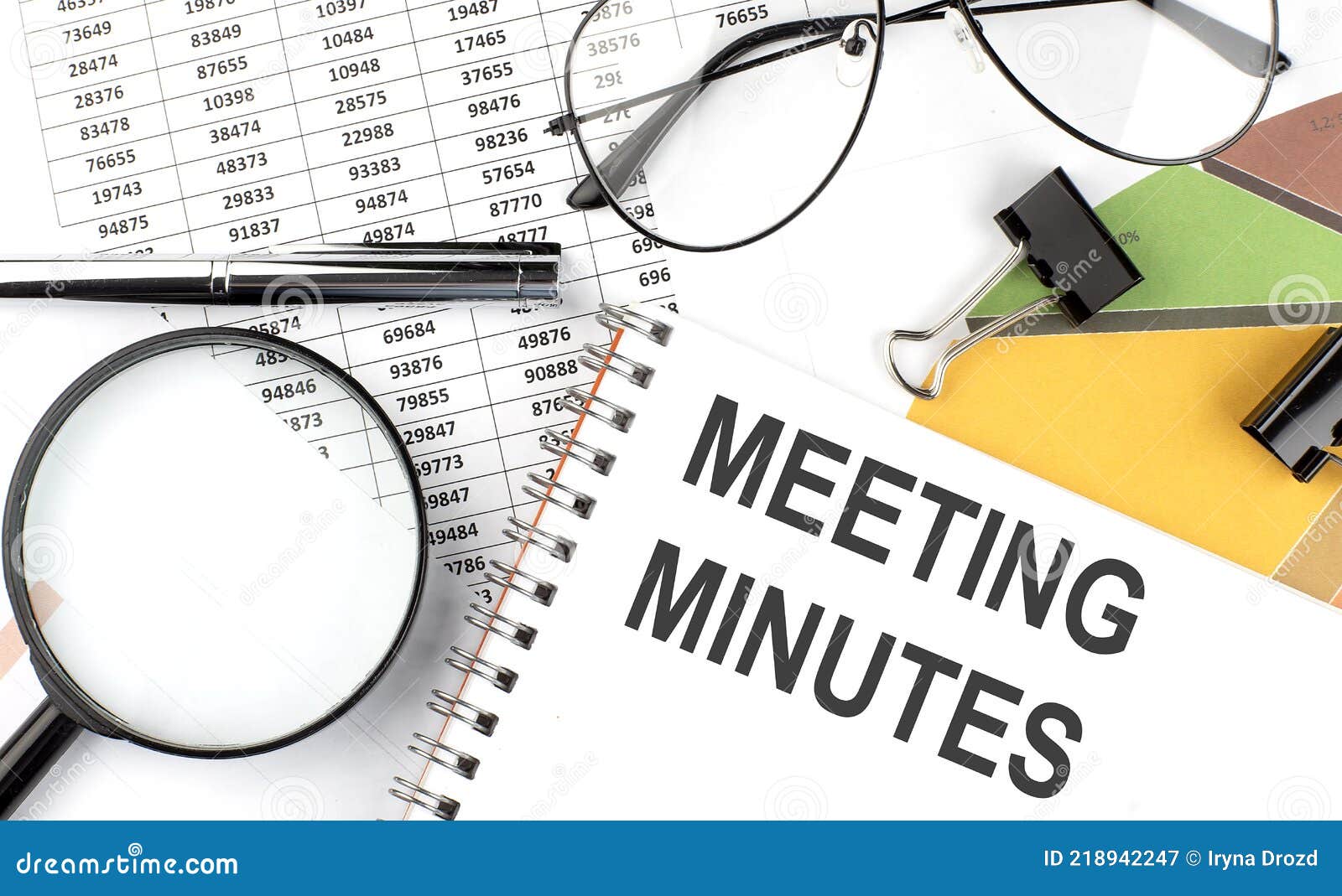 MEETING MINUTES - the Inscription of Text on the Notepad, and Chart ...