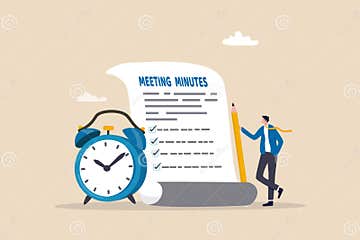 Meeting Minutes, Lecture Summary or Meeting Conclusion Document ...