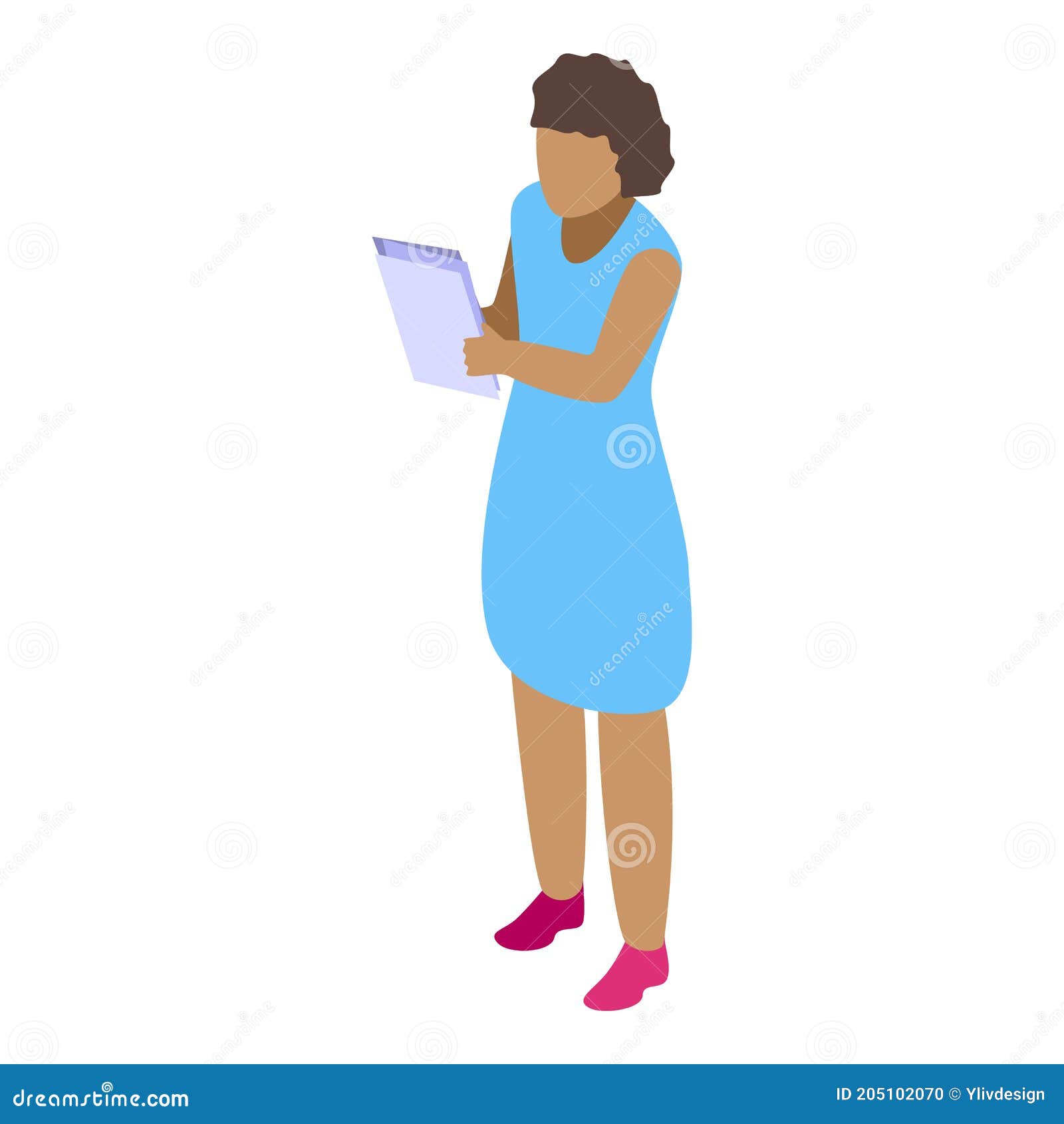 Meeting Participant Icon, Isometric Style Stock Vector - Illustration ...