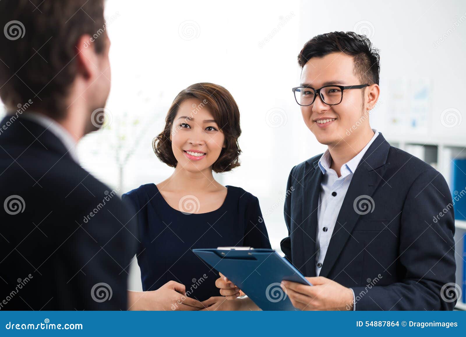 Meeting partner stock photo. Image of clipboard, glasses - 54887864