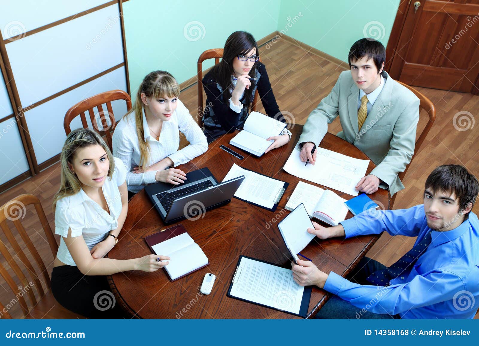 Meeting with partners stock photo. Image of caucasian - 14358168