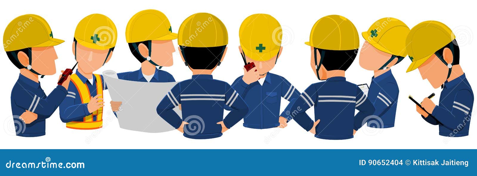 An Industrial Worker With Back Supporter On Transparent Background ...