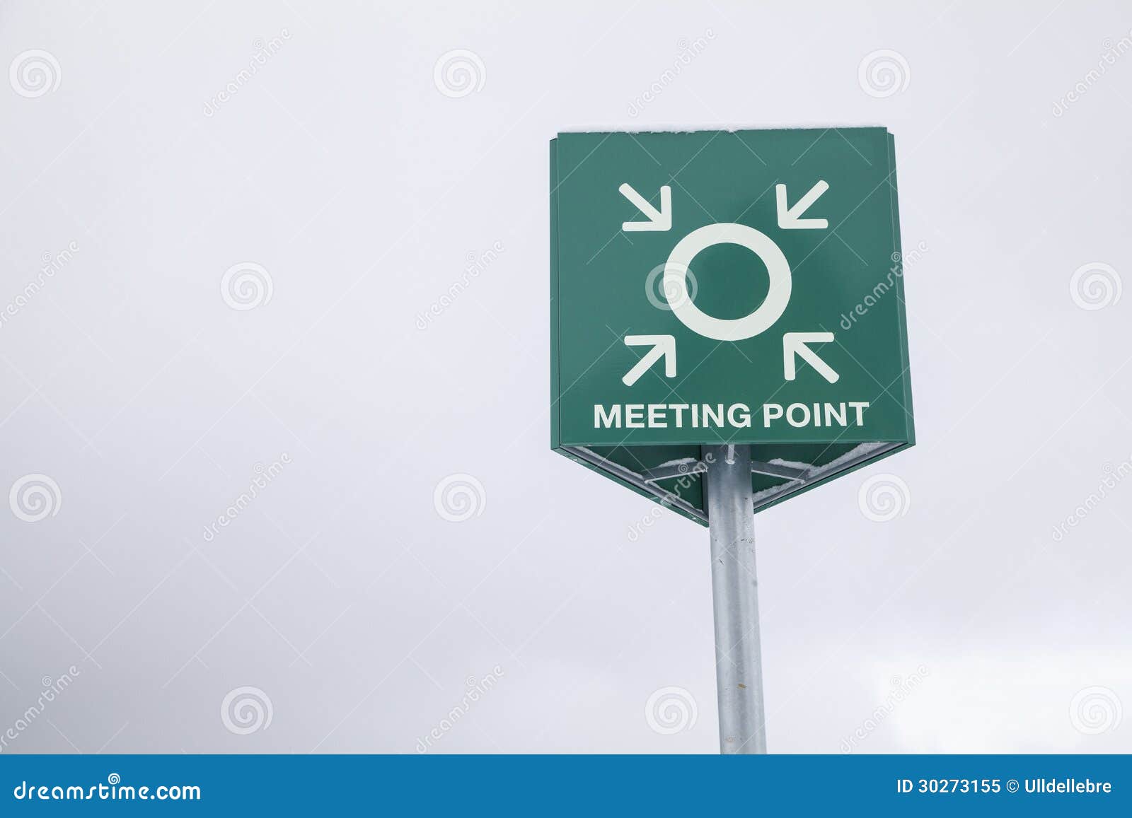 Meeting Point Sign Royalty-Free Stock Photography | CartoonDealer.com ...
