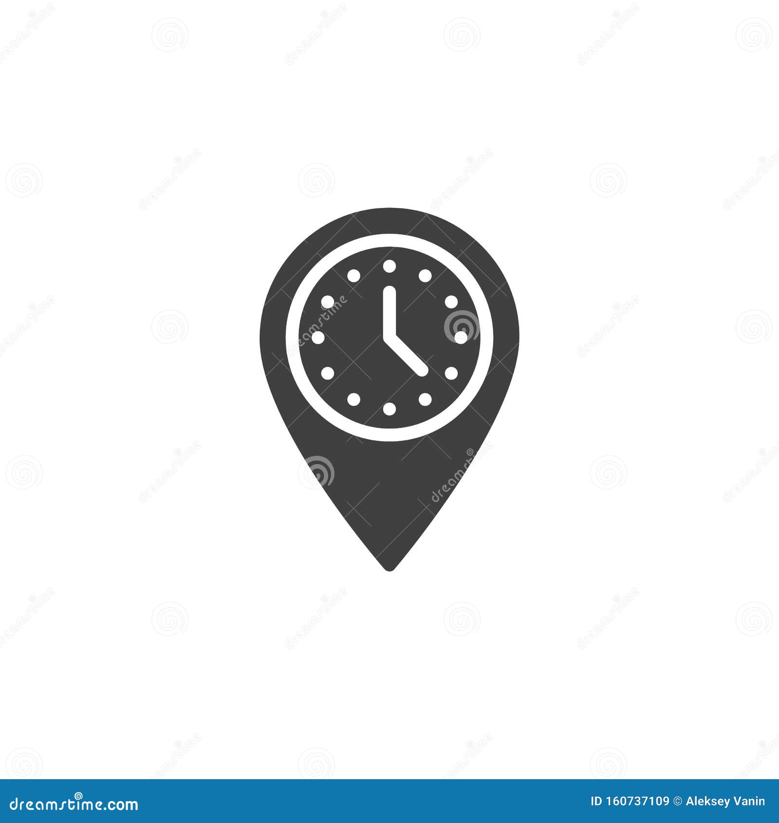 Meeting point vector icon stock vector. Illustration of simple - 160737109