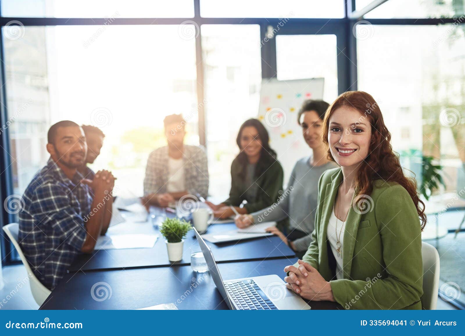 Meeting, Portrait and Teamwork with Business People in Office for ...