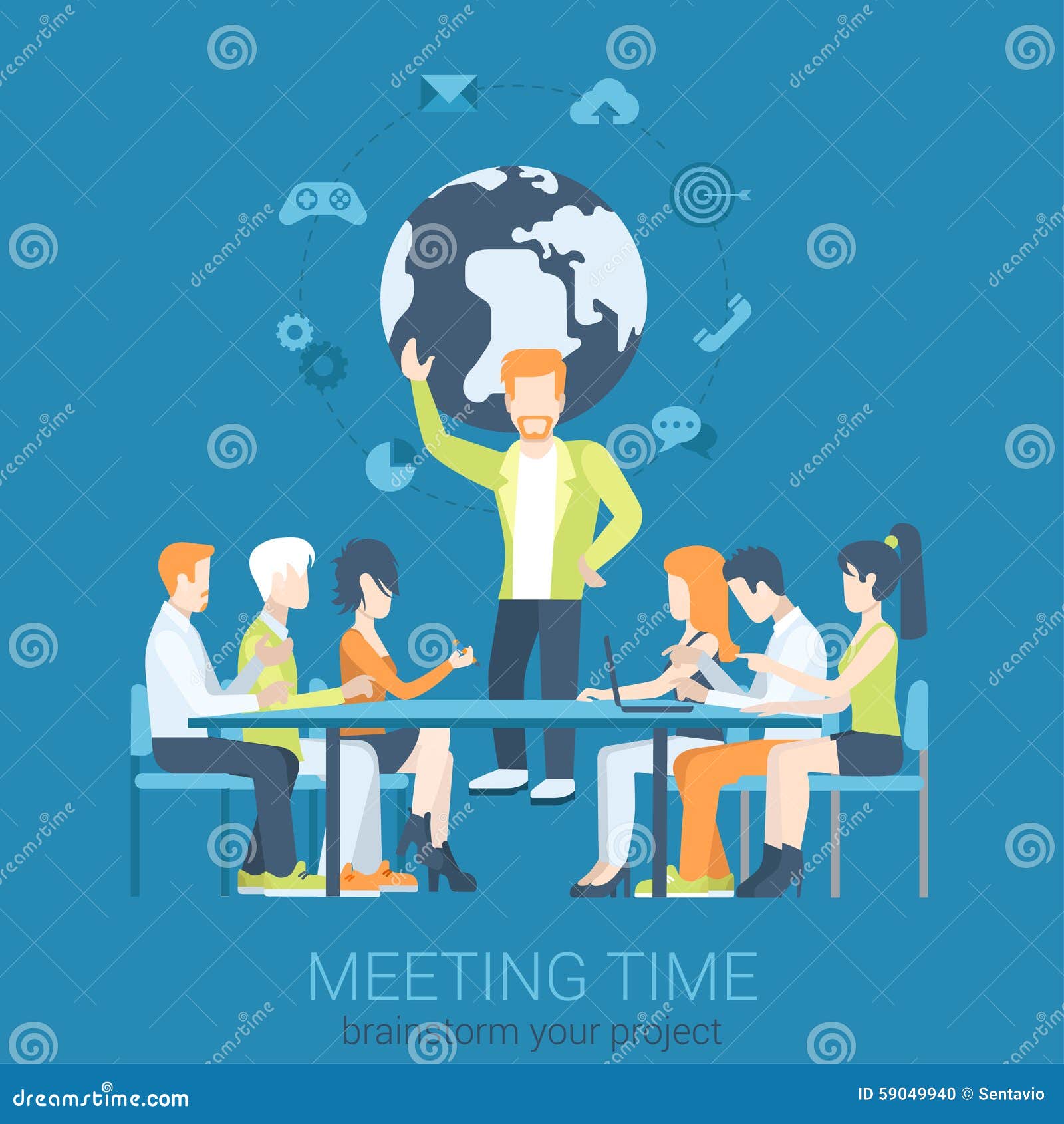 Brainstorm Session Stock Illustrations – 776 Brainstorm Session Stock ...