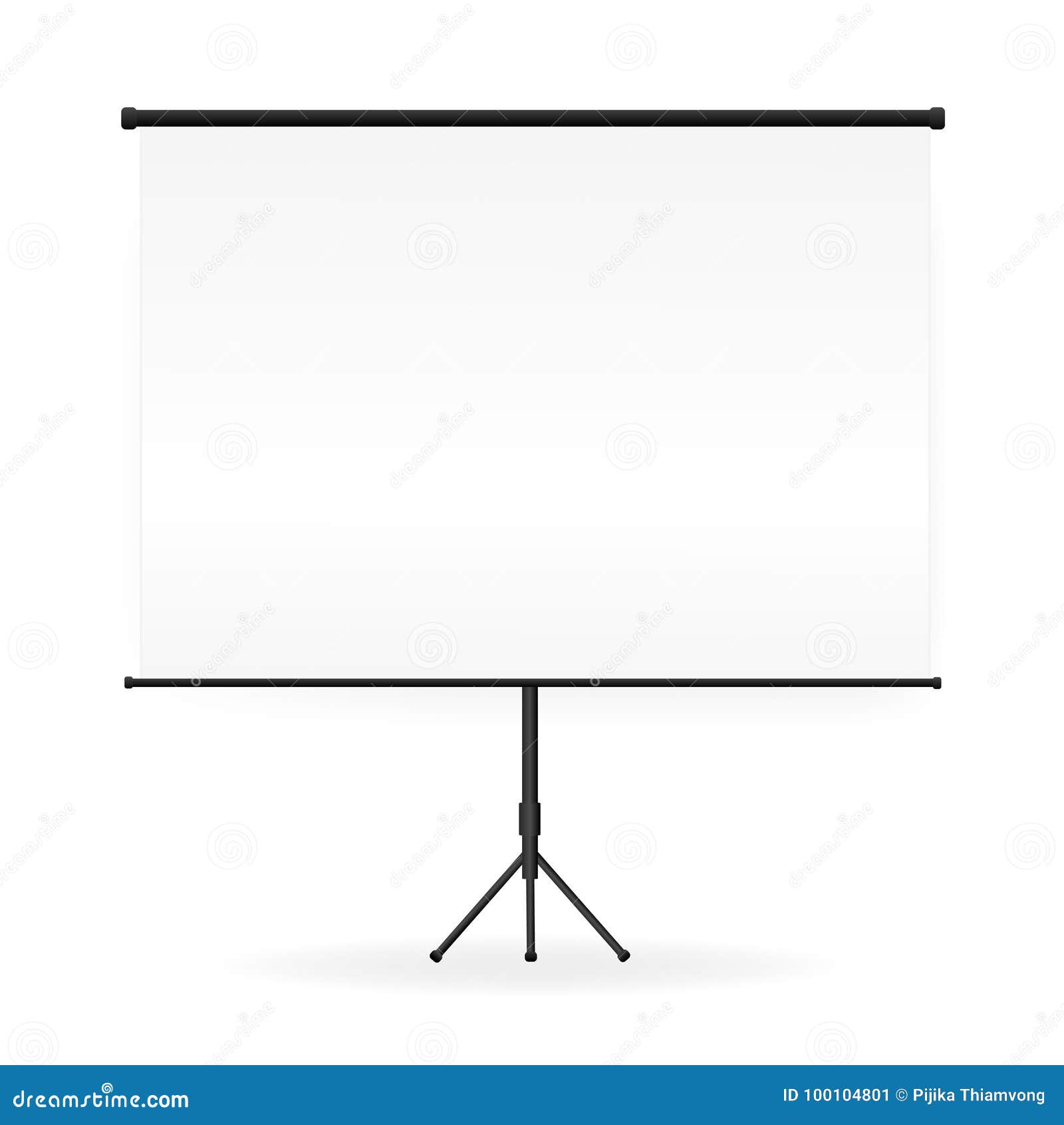 Meeting Projector Screen Vector. Presentation Bblank Whiteboard ...