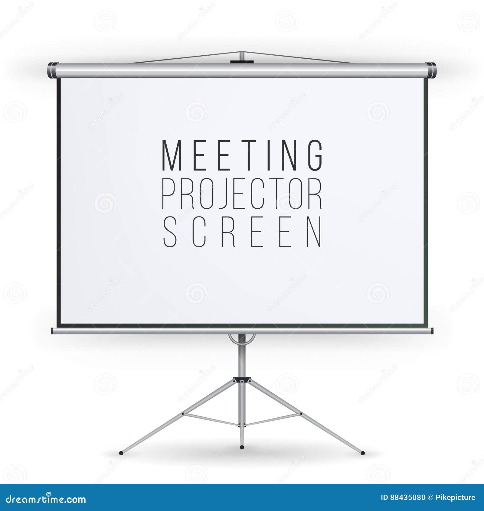 Meeting Projector Screen Vector. Presentation Bblank Whiteboard ...