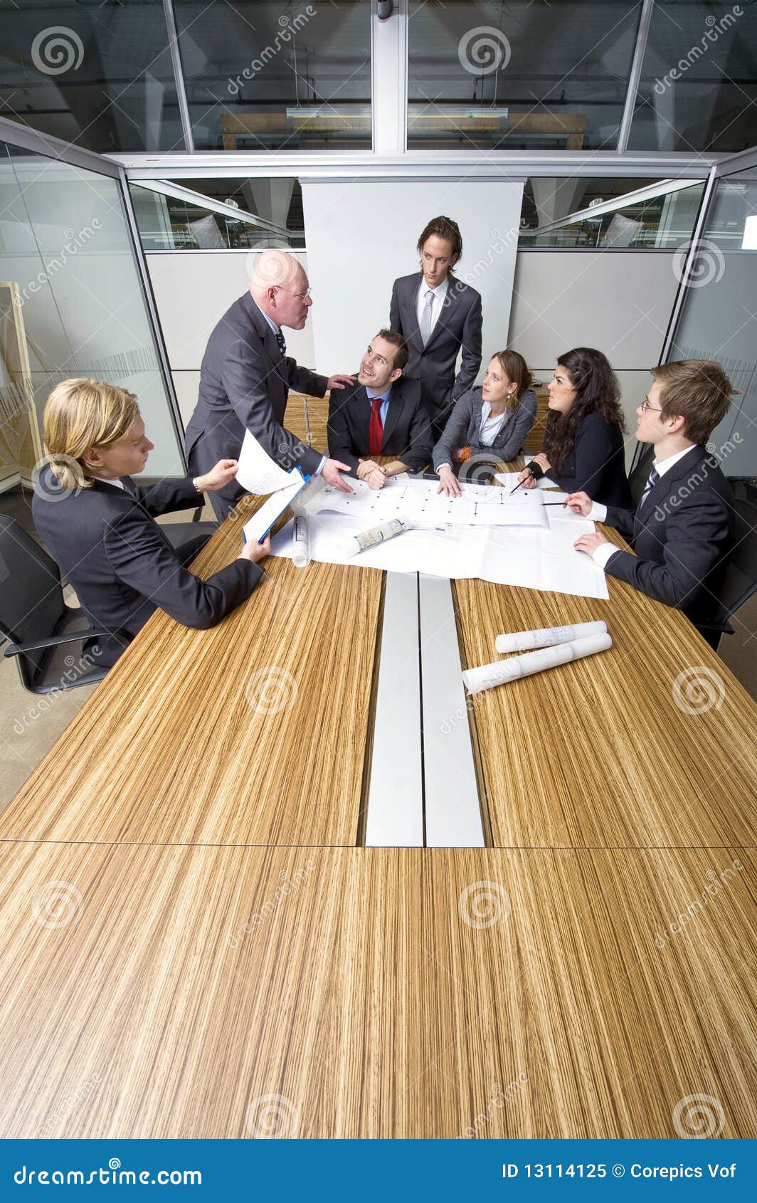 Meeting room conflict stock image. Image of unhappy, mixed - 13114125
