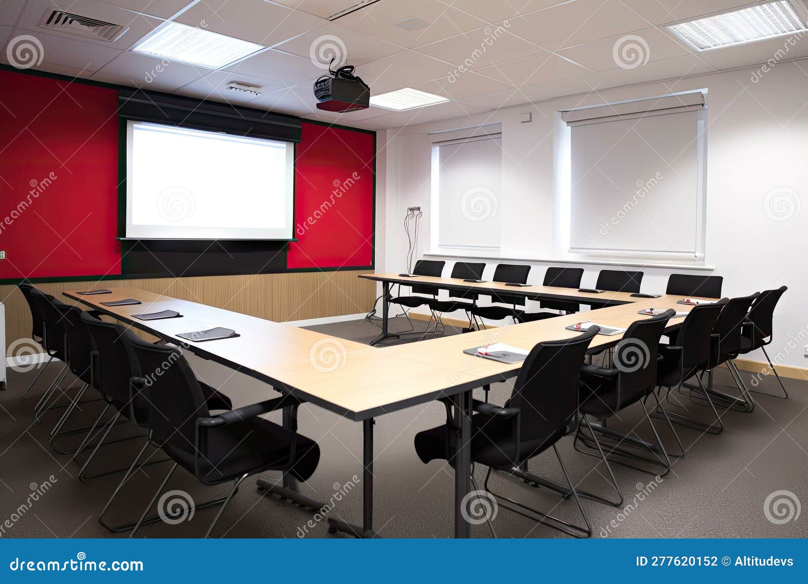 A Meeting Room, with a Projector and Screen at the Ready, for ...