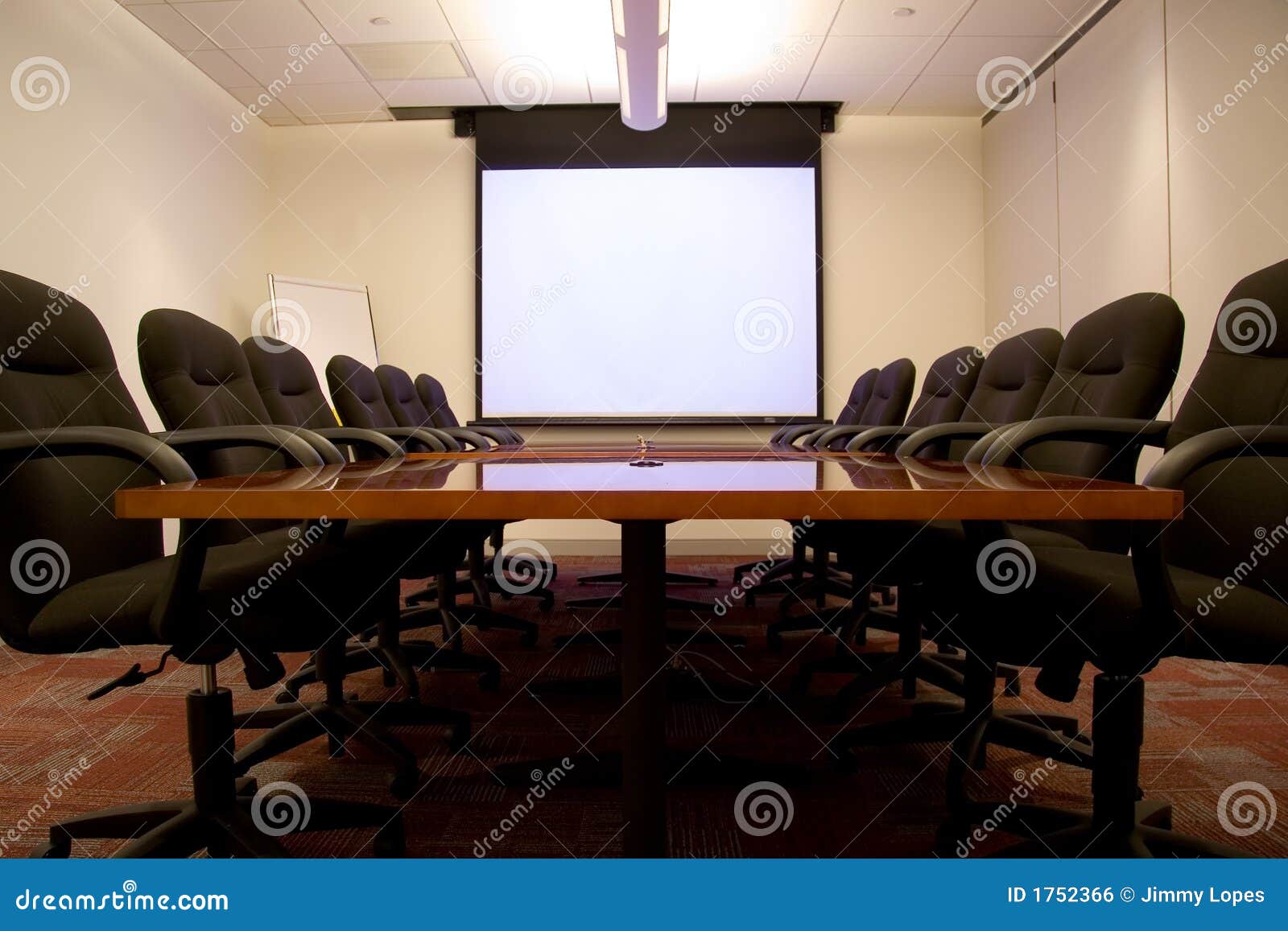 Meeting Room with Screen stock photo. Image of empty, power - 1752366