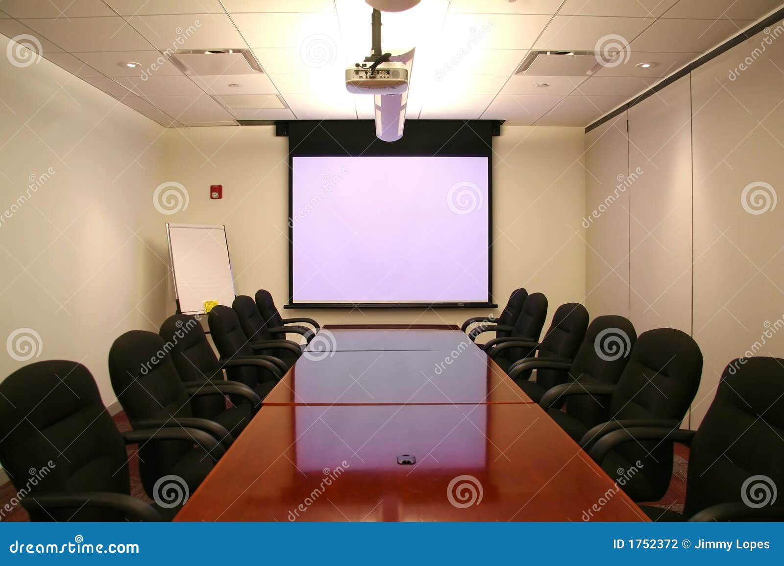 Meeting Room with Screen stock photo. Image of lights - 1752372