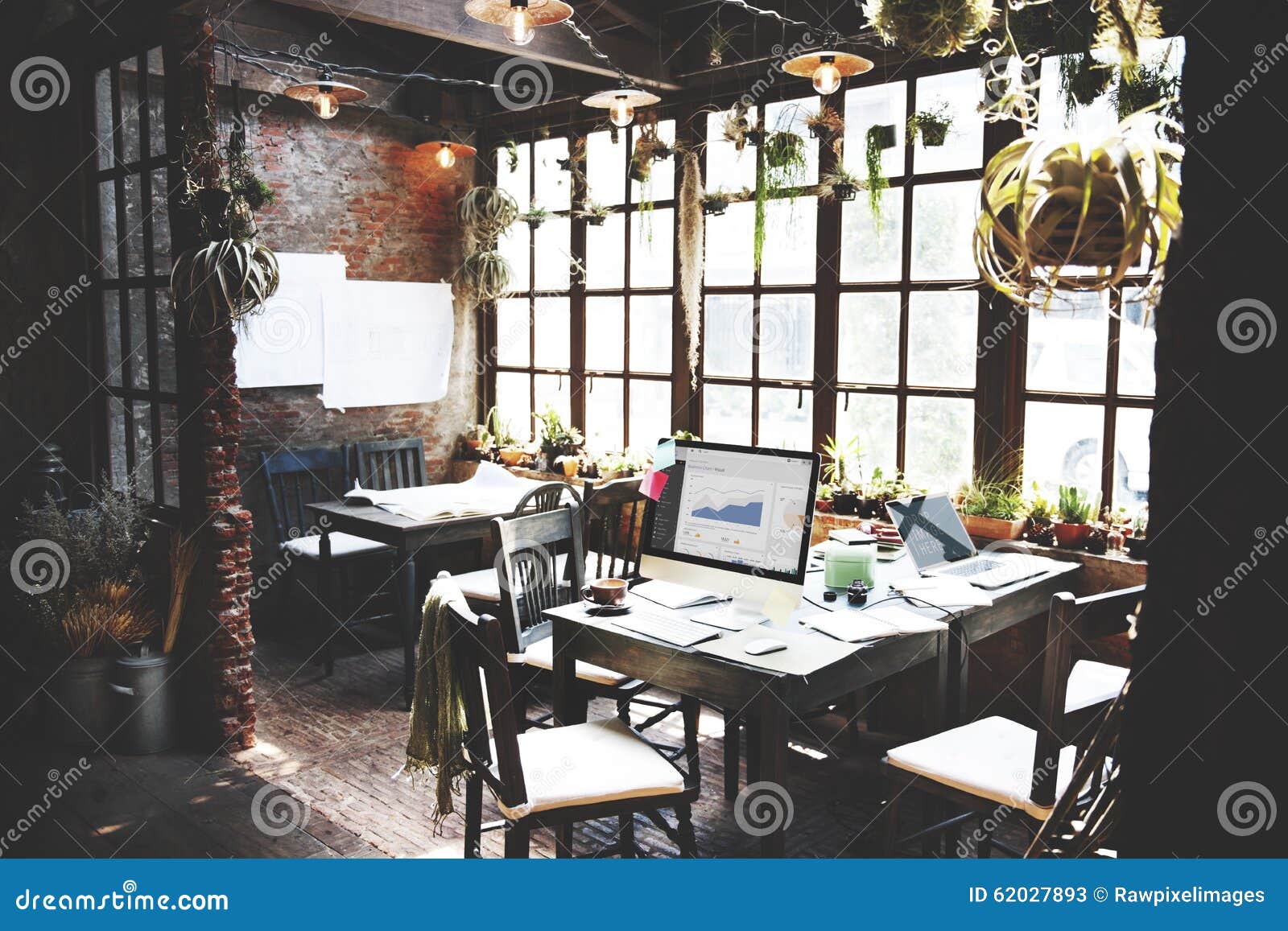 Meeting Room Workplace Working Office Concept Stock Image - Image of ...