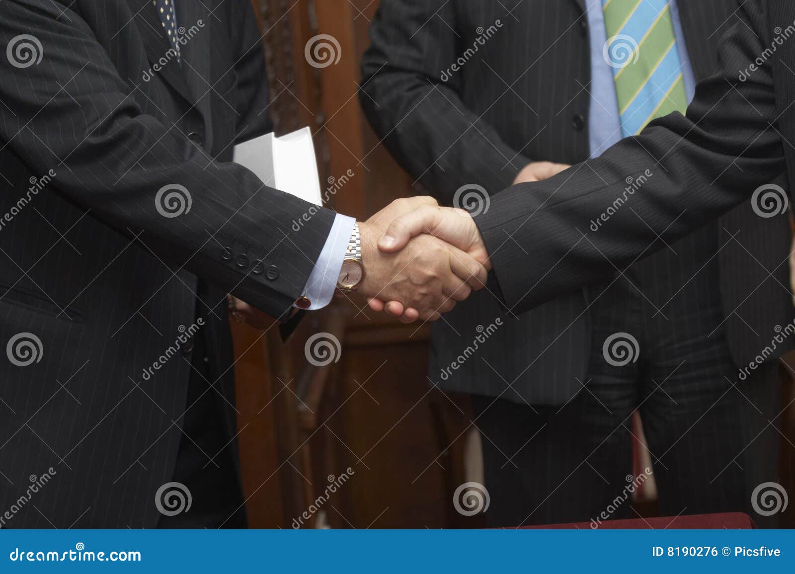 Meeting shake hands 1 stock photo. Image of detail, bank - 8190276
